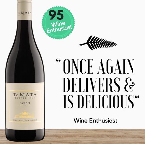 Te Mata Estate Vineyard Syrah 2020 - Hawkes Bay, New Zealand – Pop Up Wine